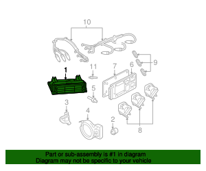 2004 Pontiac Grand Prix Powertrain Control Module, Refurbished 19210733 ...