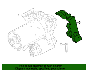 12-41-8-571-349 - Starter Motor Bracket - 2014-2024 BMW | Wholesale BMW