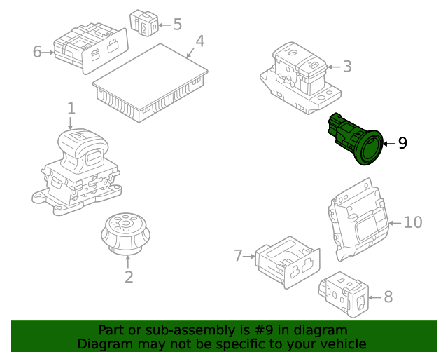2022-2024 Mitsubishi Power Outlet 8773A046 | Mitsubishi Parts Warehouse