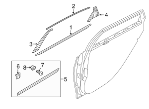 83280-B1000-BLH - Applique - 2015-2020 Hyundai | World OEM Parts Hyundai