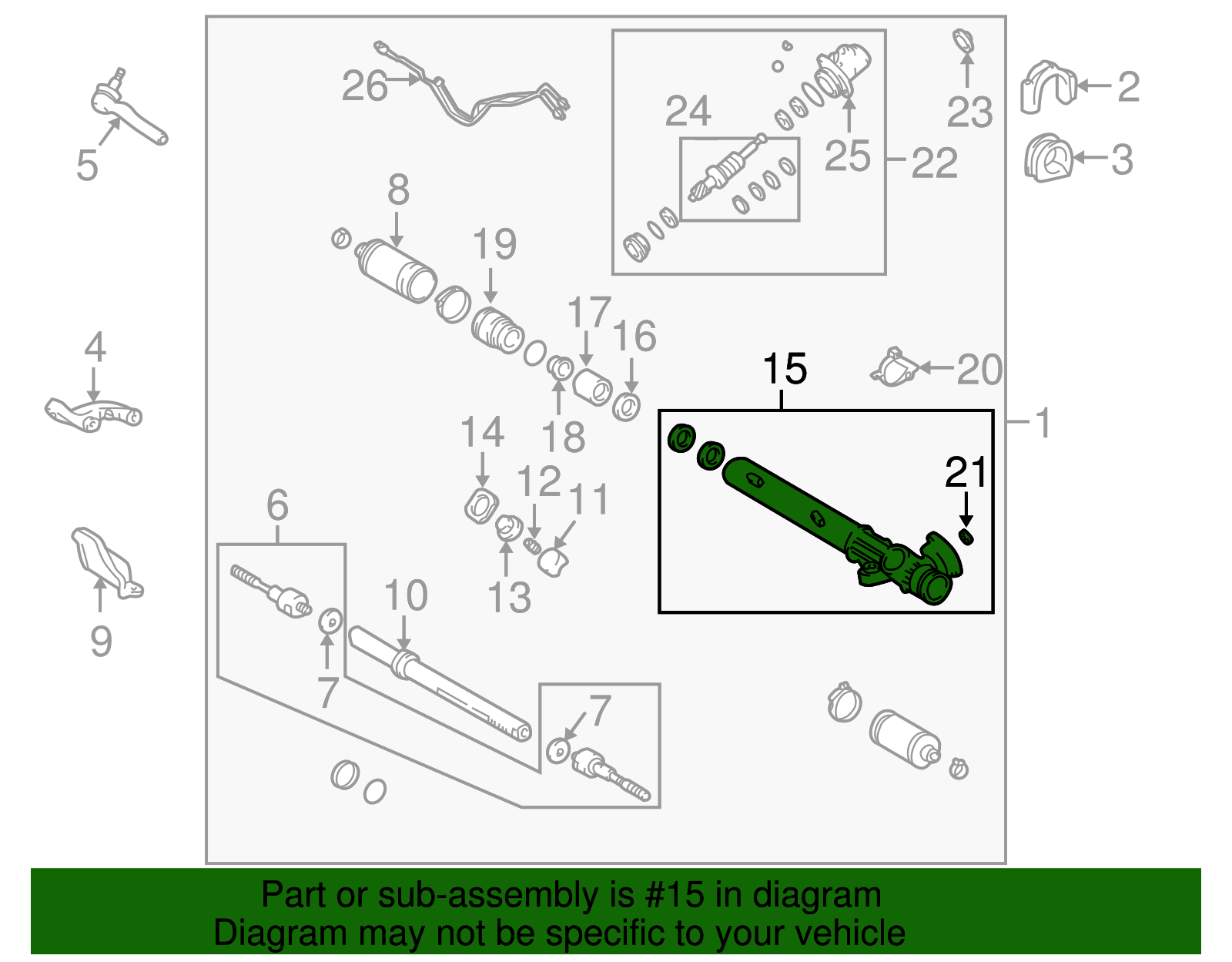 44203-60040 - Steering Gear Housing - 1998-2002 Lexus LX470 | My L Parts