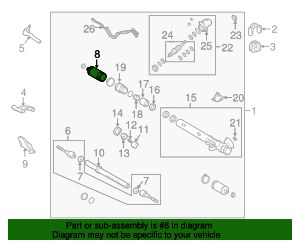 1998-2007 Lexus LX470 Rack and Pinion Bellows 45535-60010 | AutoNation ...