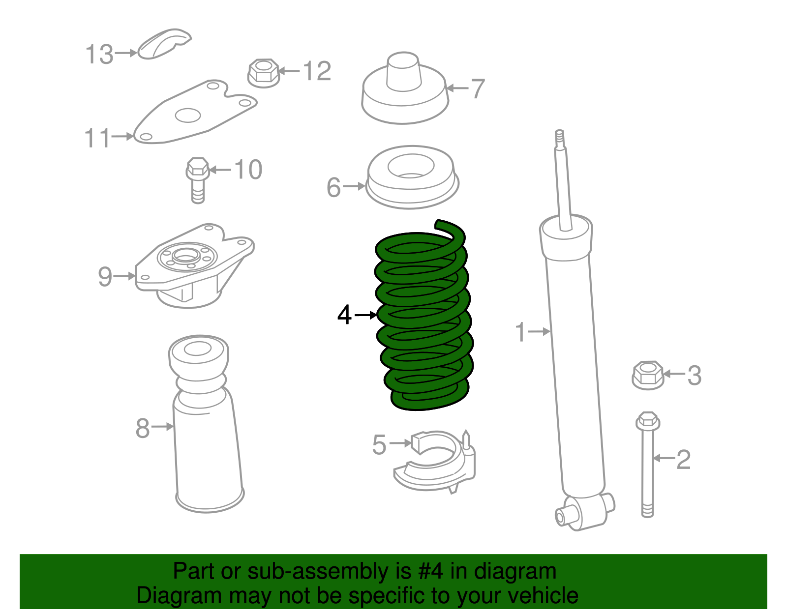 33536851932 - 2014-2020 BMW Coil Spring (33-53-6-851-932) | BMW of ...