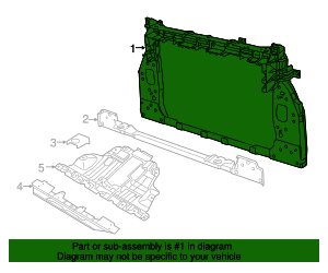2015-2018 Jeep Renegade Radiator Support 68441496AA | TascaParts.com