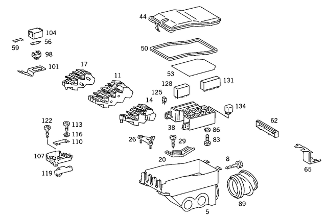 126-540-00-73 - Bracket 1960-1993 Mercedes-Benz | Mercedes-Benz USA Parts