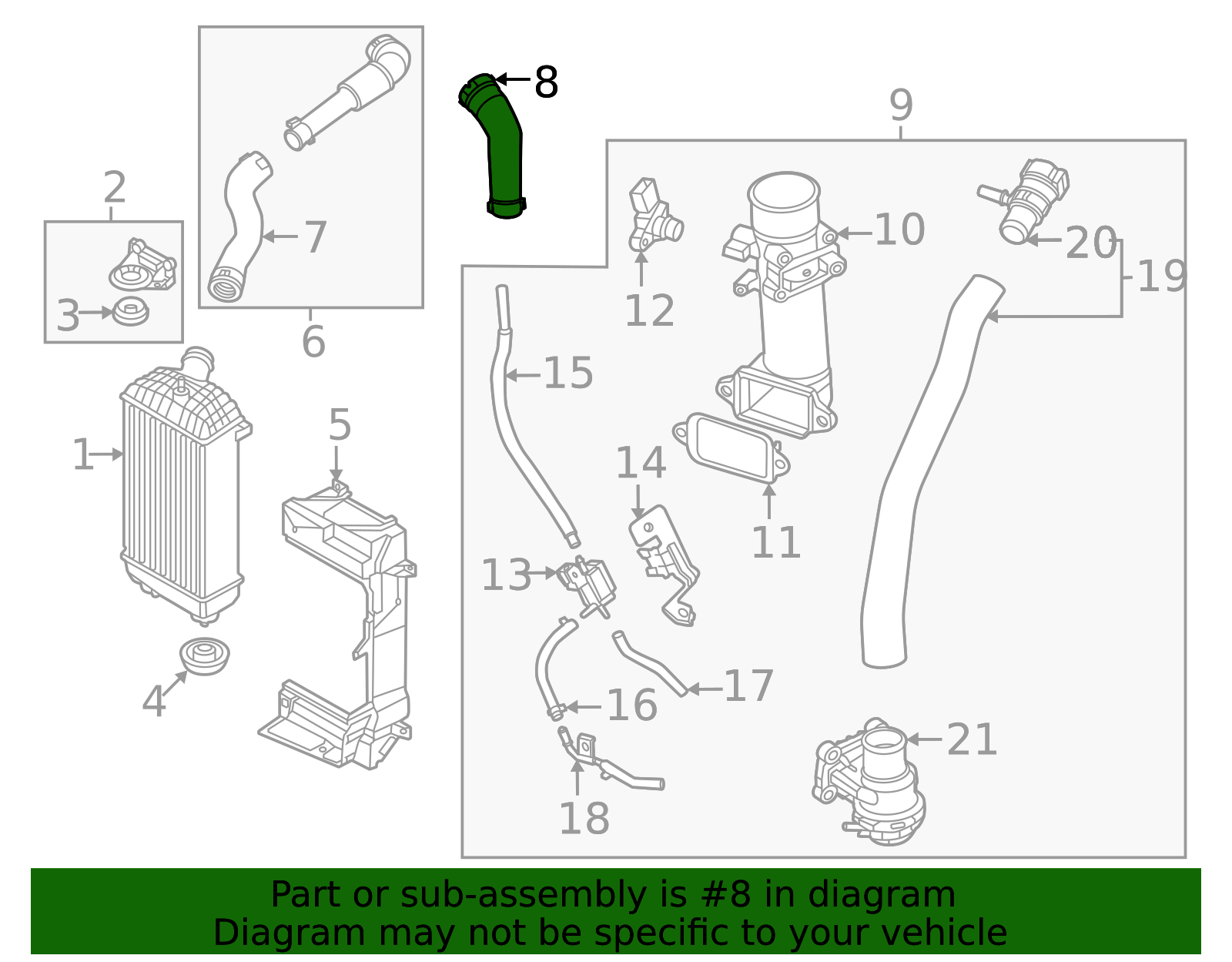 2021-2025 Hyundai Inter-Cooler Hose 28273-2S310 | OEM Parts Online