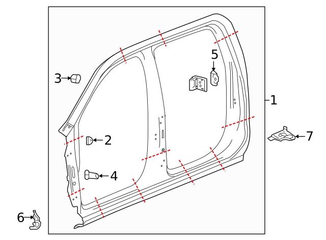 2019-2024 GM Body Driver Side Outer Panel 84652935 GM | GMPartsDirect.com