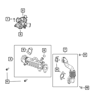 2022-2024 Jeep Grand Cherokee Egr Tube 68400415AB | Mopar eStore