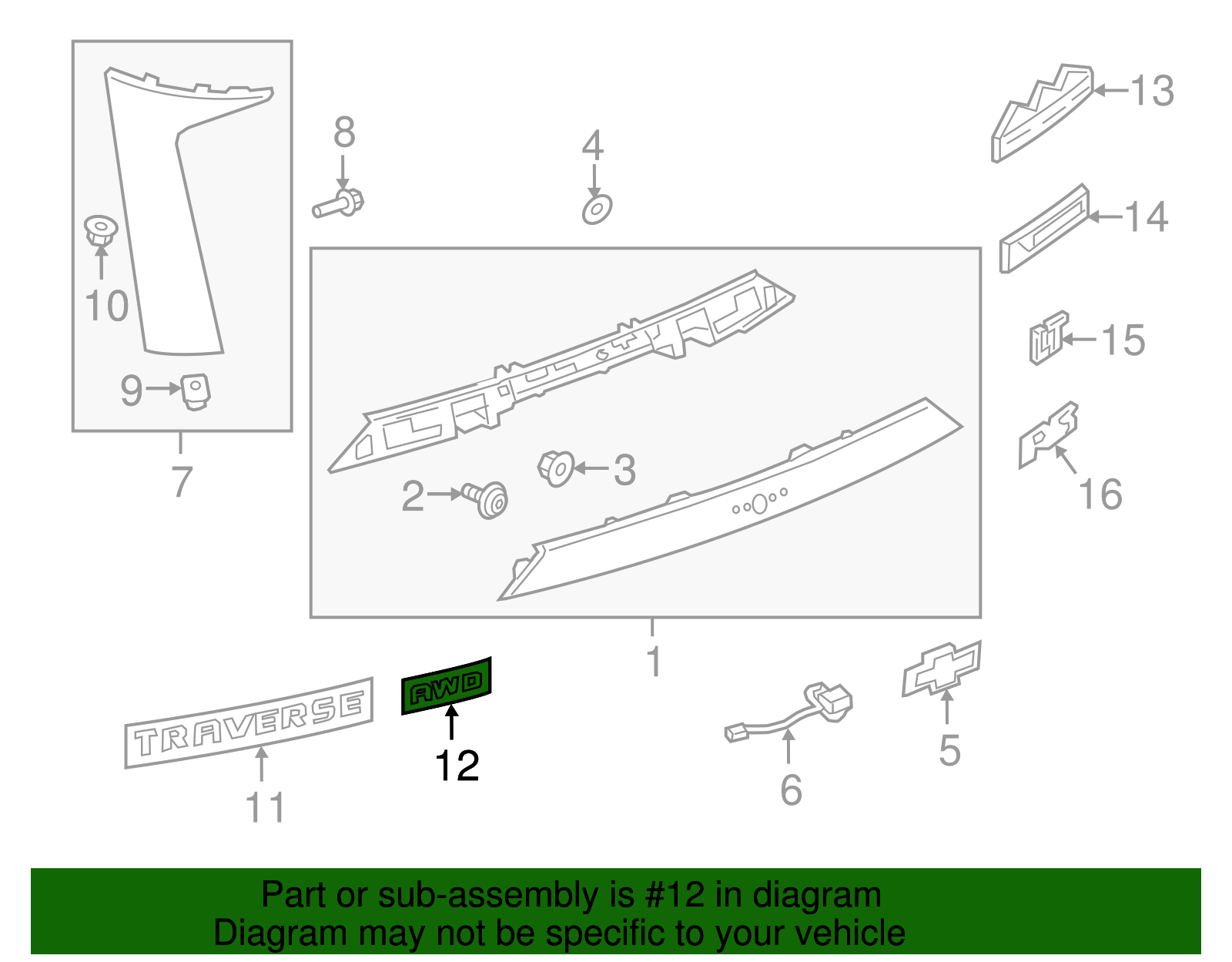 2022-2024 Chevrolet Plate 84523220 | OEM Parts Online