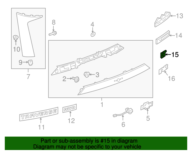 23166686 Plate - New OEM Part From GM Parts Direct | GM Parts Store