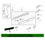 2011-2024 Chevrolet Bright Chrome Driver Side Liftgate Traverse Name ...