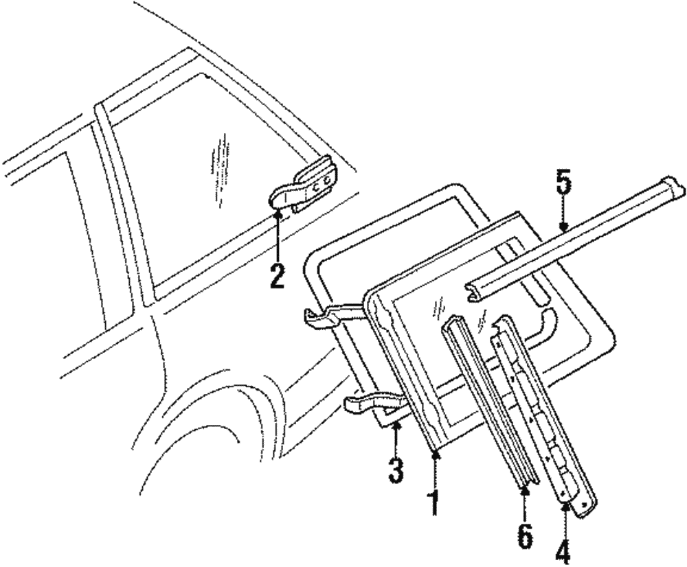 1986-1989 Nissan Stanza Seal 76847-21R00 | Nissan OEM Parts Online
