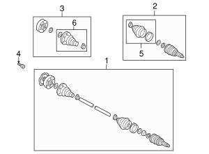 N-906-372-02 - Inner Joint Assembly Bolt 1995-2002 Volkswagen Cabrio ...