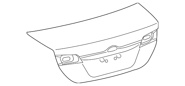 2012-2014 Toyota Camry Trunk Lid 64401-06630 | Toyota Parts Center