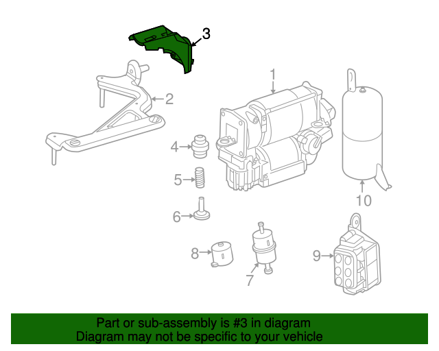 212-320-01-43 - Compressor Bracket 2011-2016 Mercedes-Benz | Mercedes ...