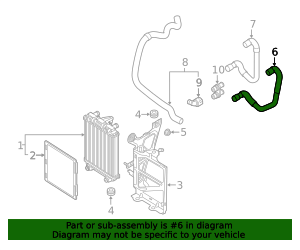 5Q0-121-051-L - Radiator Coolant Hose 2015-2023 Audi | AutoNation Parts