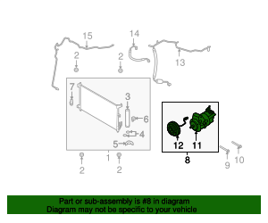 92600-1U60A - Compressor Assembly 2010-2011 Nissan Versa | Nissan Parts ...
