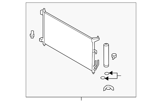 92100-ZW40D - Condenser Assembly 2007-2012 Nissan Versa | Nissan Parts ...