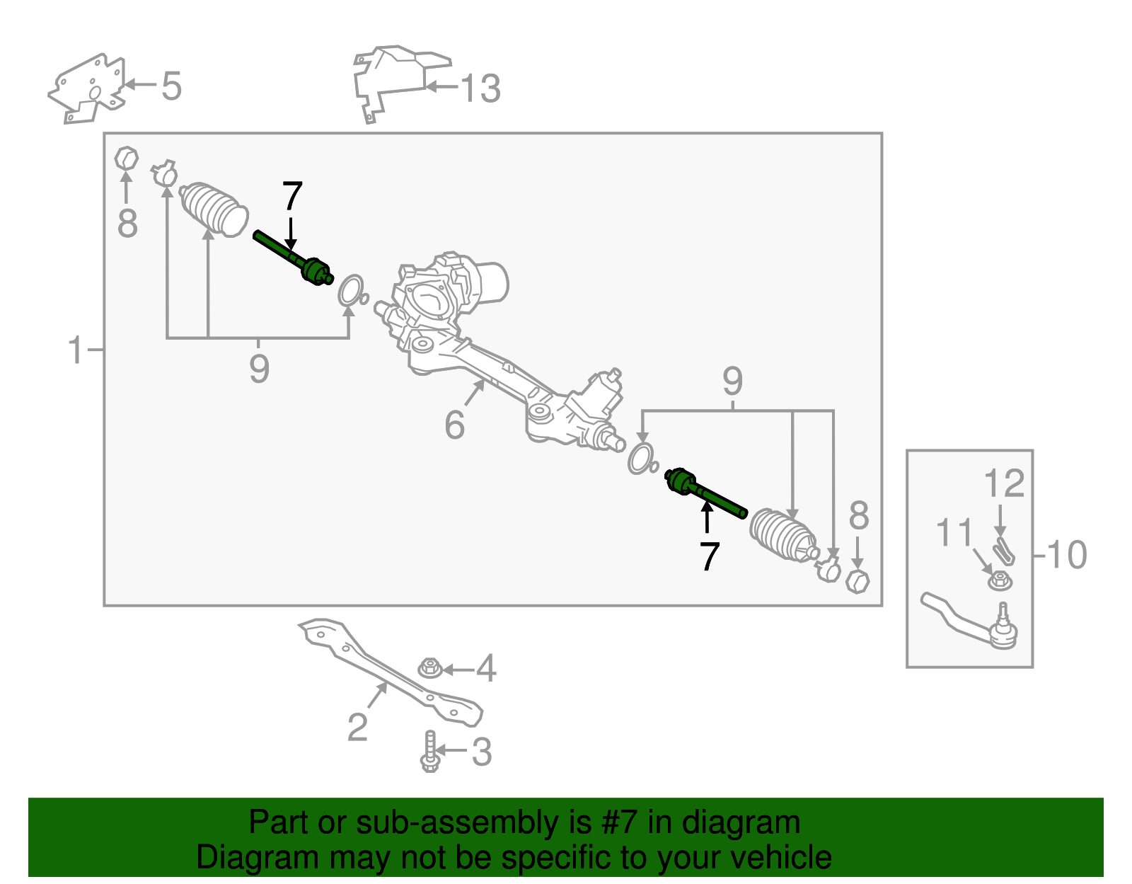 2016-2020 Infiniti Inner Tie Rod D8521-5CA0A | Faulkner Infiniti of ...