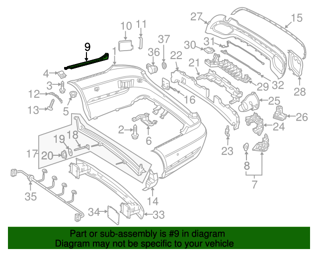 212-885-12-63 - Bumper Guide 2014-2016 Mercedes-Benz | AutoNationParts.com