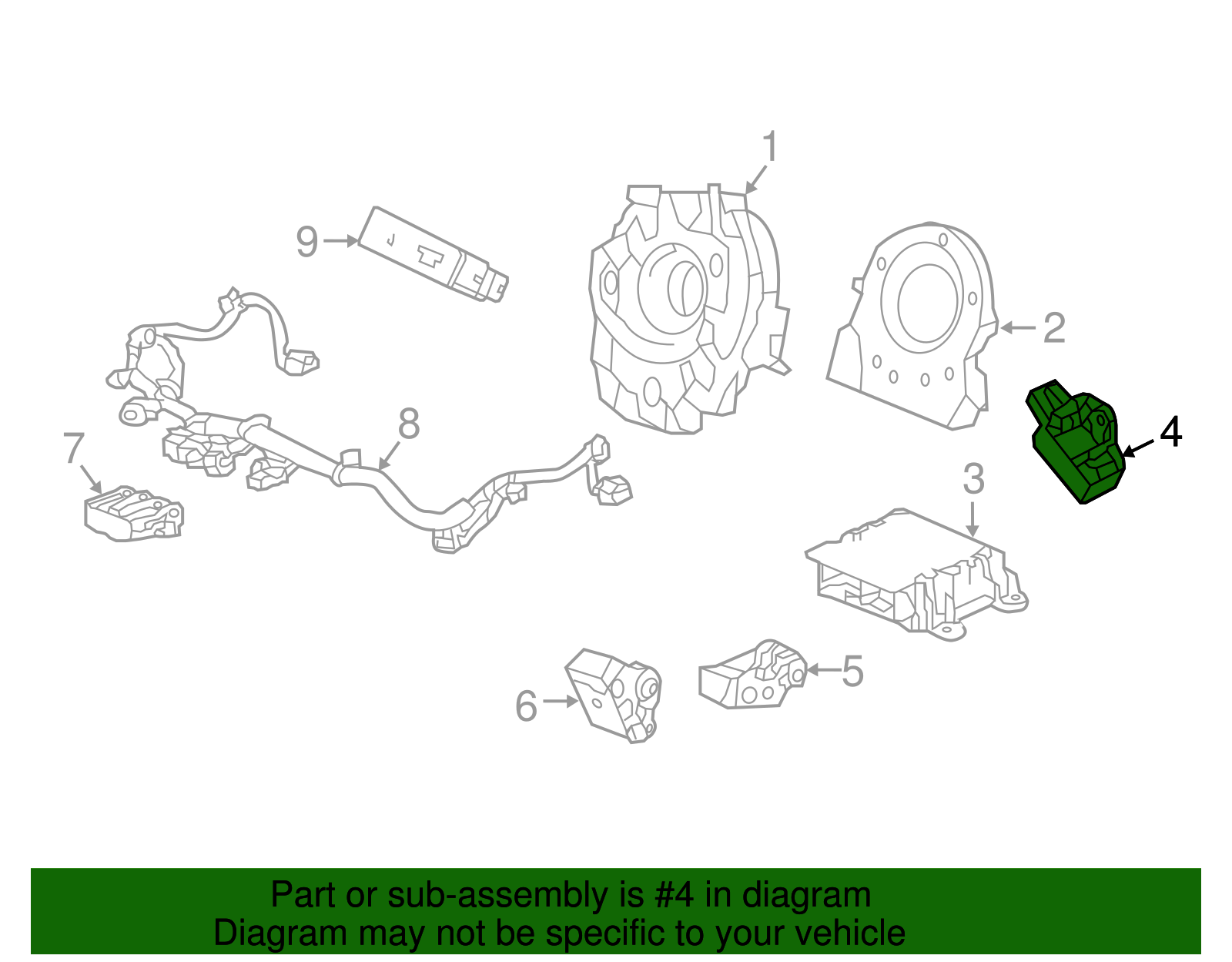 77930-T5A-N01 - 2015-2017 Honda Fit - Sensor Assembly Front Crash (Trw ...