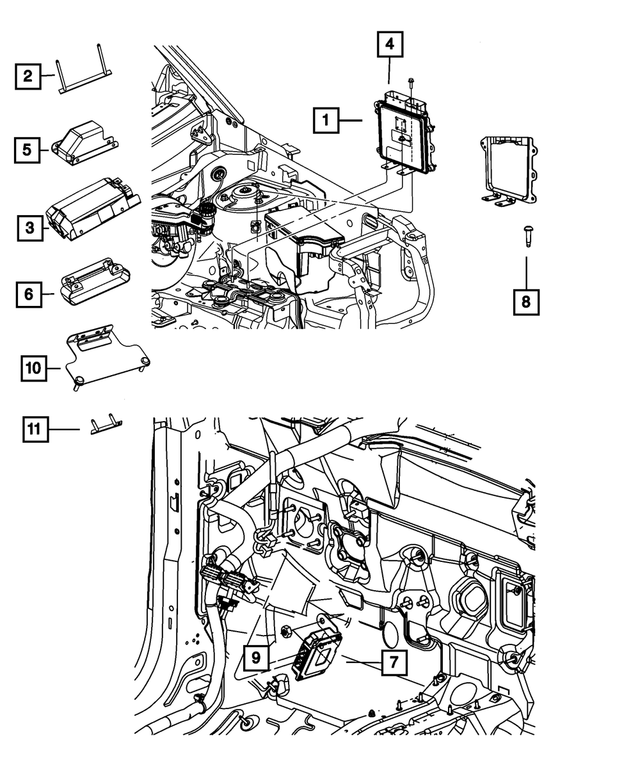 2014 Jeep Powertrain Control Module 5150815AA | Mopar.com National eStore