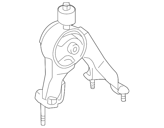 12371-0T040 - Engine Mount (Rear) - 2009-2013 Toyota | OEM Genuine ...