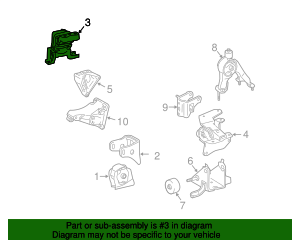 12305-37070 - Side Mount 2009-2013 Toyota Corolla | Longo Toyota Parts