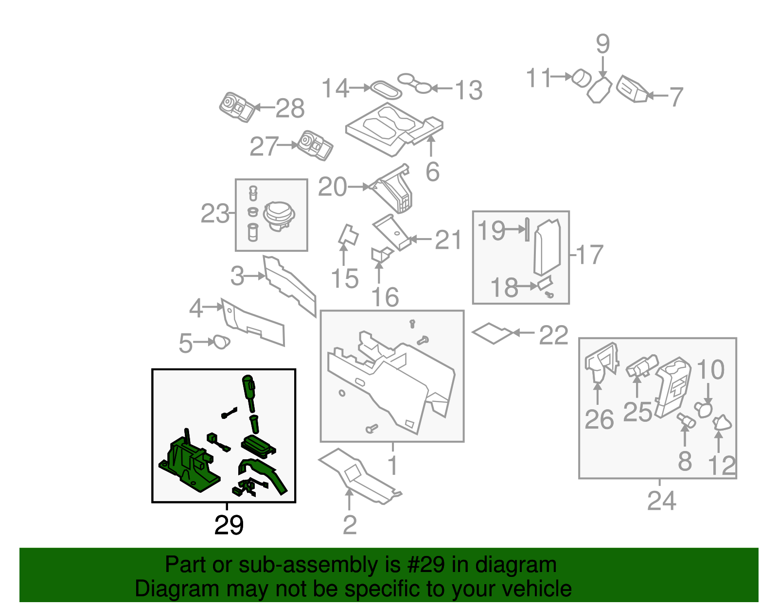 2006-2010 Ford Gear Shift Assembly 9l2z7210ab | Retail Performance Auto ...