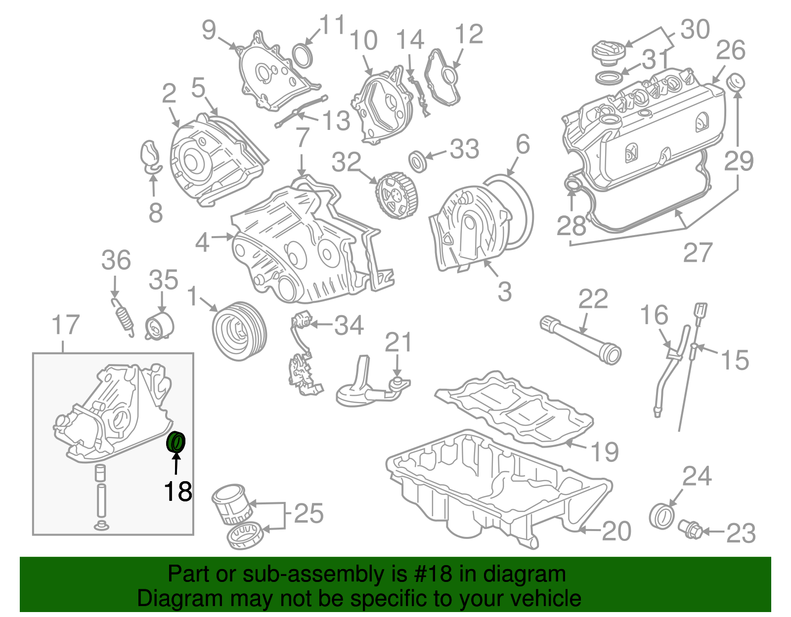 1986-2004 Acura Engine Crankshaft Seal 91212-PY3-003 | AcuraPartsNow.com