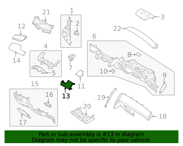2022-2023 Hyundai Tucson Instrument Panel Trim Panel 84782-N9100-NNB ...