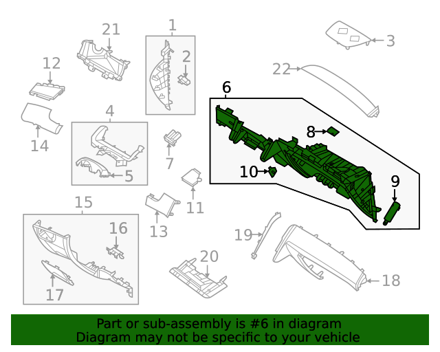 84760-N9100-MMH - Center Panel 2022-2024 Hyundai Tucson | AutoNation Parts