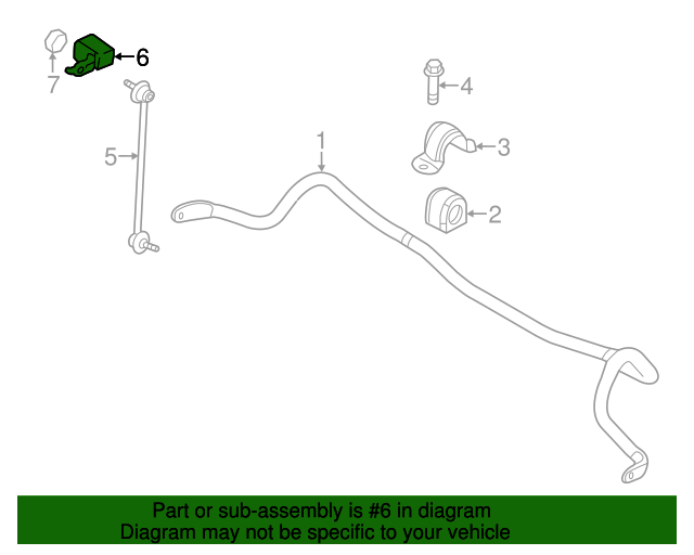 2014-2017 Mazda 3 Stabilizer Link Damper B45A-34-970 | AutoNationParts.com