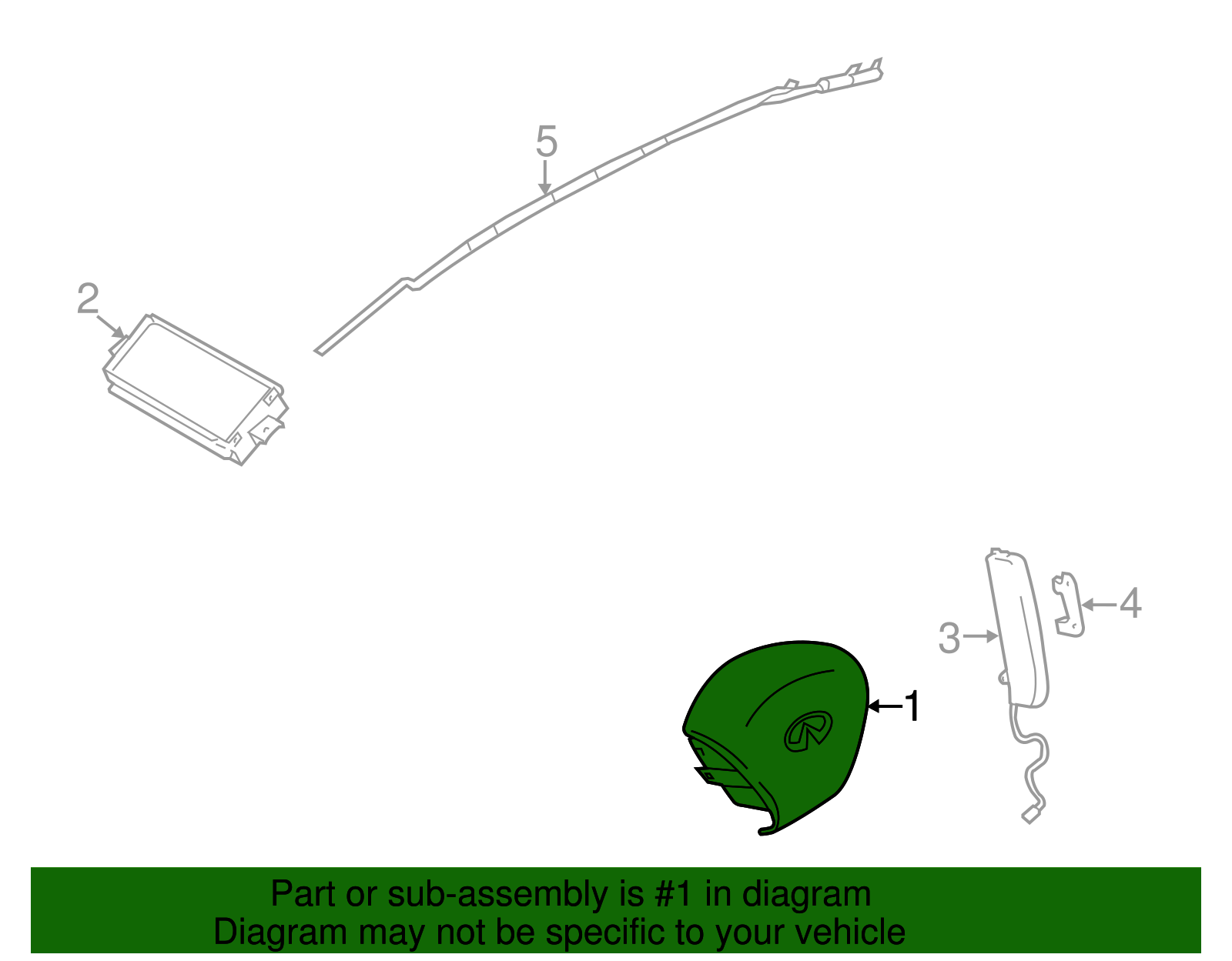 Module Assembly - Air Bag, Driver K8510-1MA1A | Infiniti of Orland Park