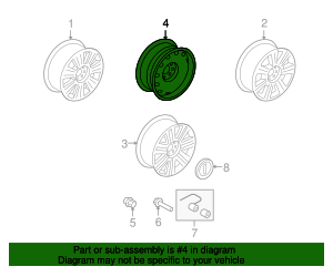 AL1Z-1007-A - Wheel, Alloy 2010 Ford | Ford Parts Direct