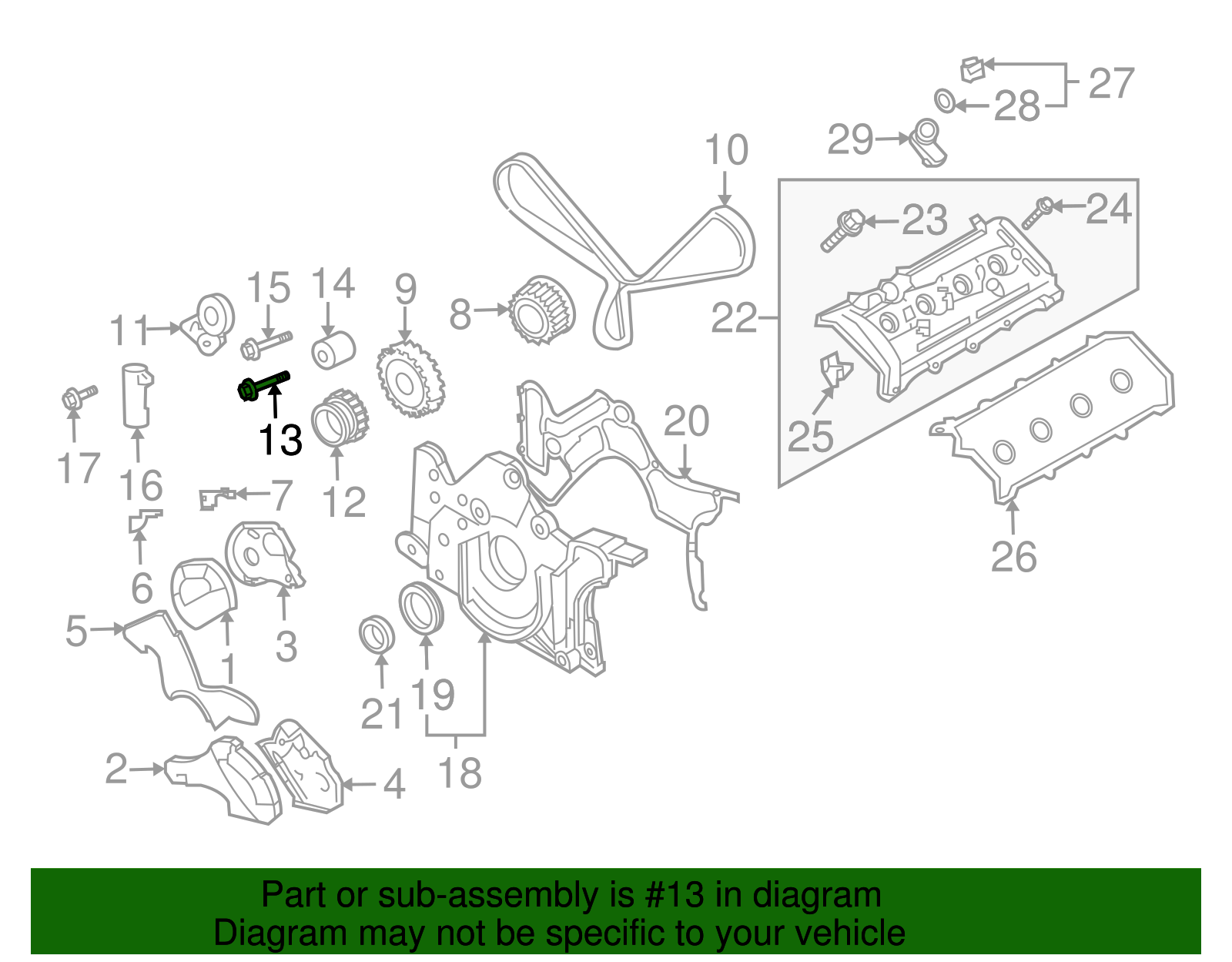 2004-2007 Volkswagen Idler Pulley Bolt N-107-058-01 | OEM Parts Online