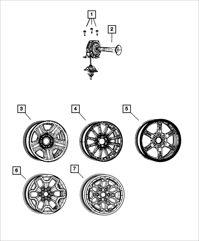 2021-2024 Ram 1500 Spare Tire Carrier Winch 68442378AA | Mopar Estores