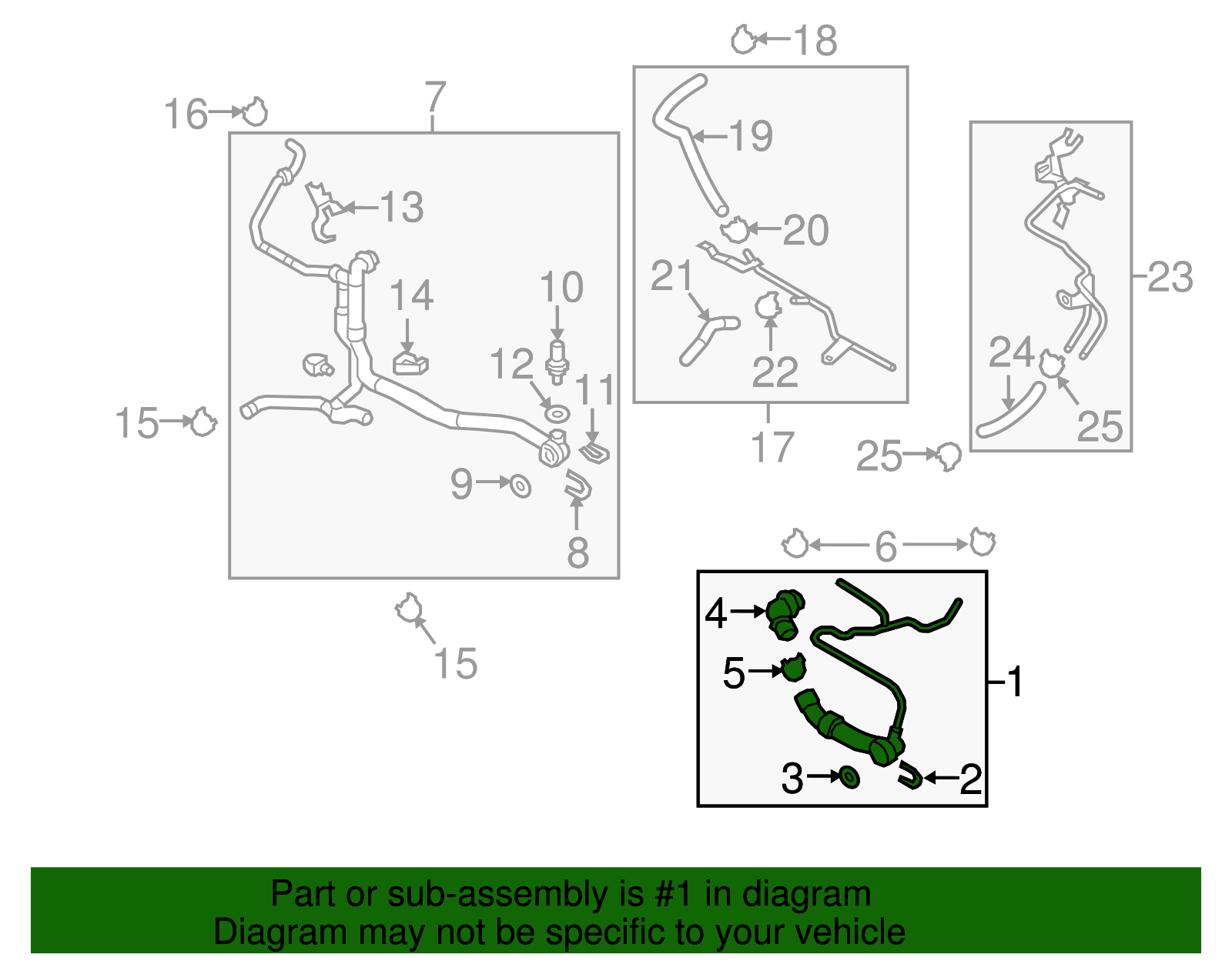 2015 Volkswagen Radiator Coolant Hose 5Q0-122-101-CM | VIP Parts