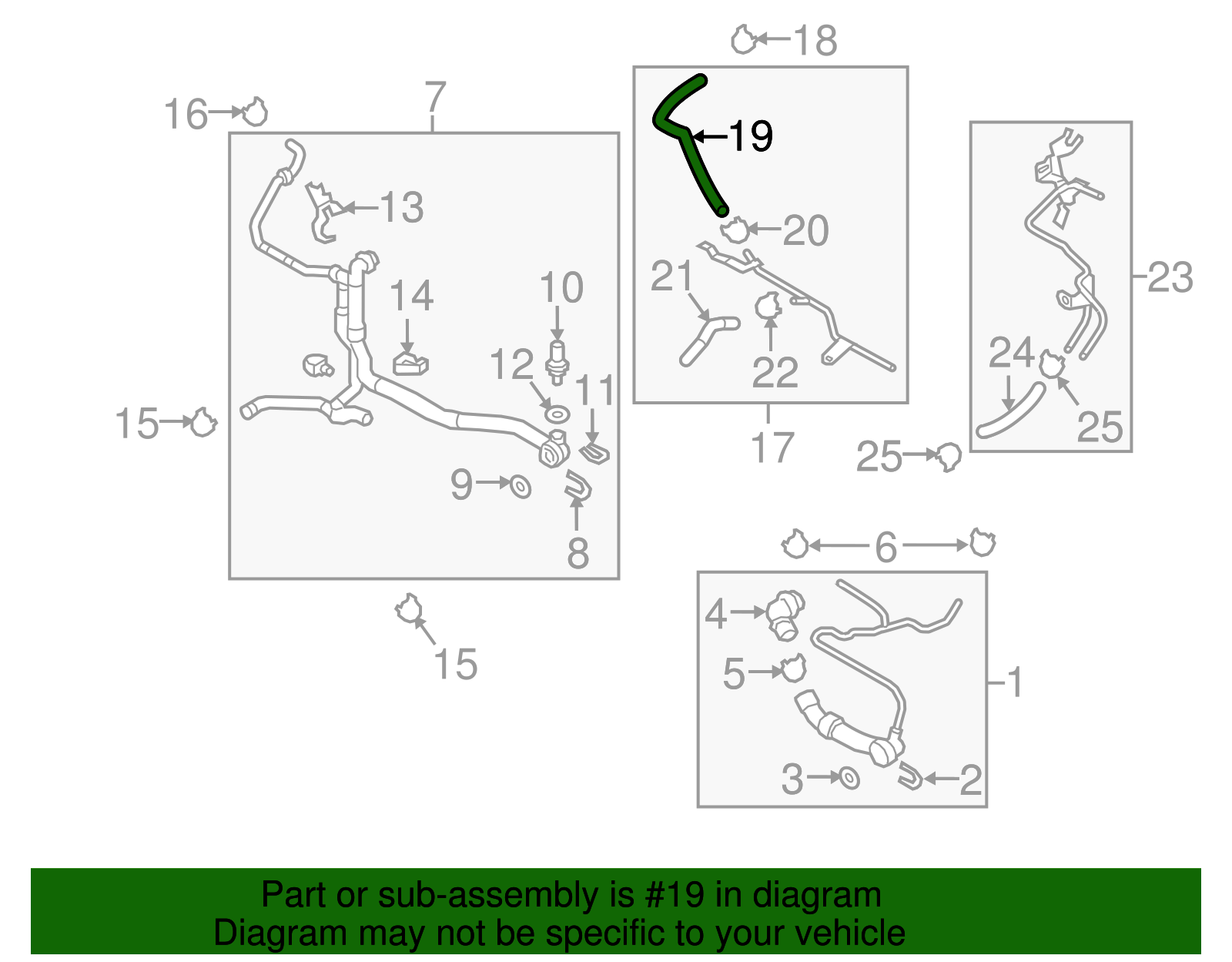 2015 Volkswagen HVAC Heater Hose 5Q0-122-073-R | OEM VW Parts Haus