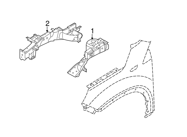 2011-2013 Kia Sorento Apron Assembly 64502-1U000 | KIA Parts Zone