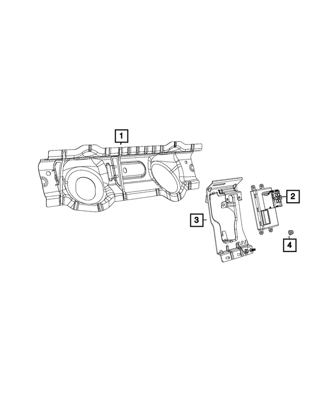 2014-2019 Fiat 500L Floor Pan Cross-Member 68210484AA | Mopar Estores