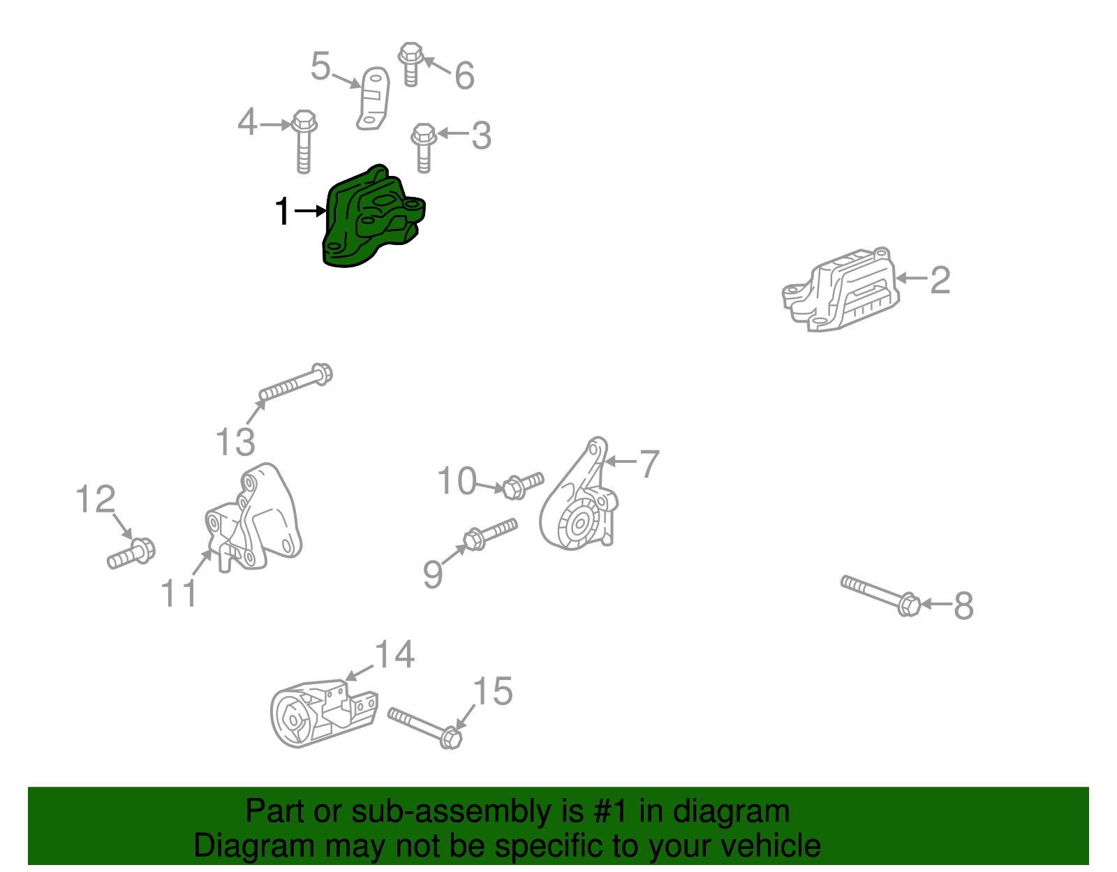 2017-2025 GM Engine Mount 84624770 | OEM Parts Online
