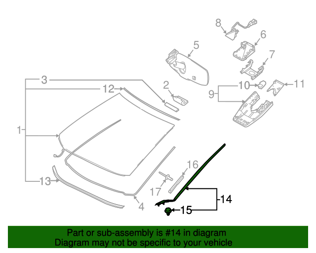 75535-10050 - Side Molding - 2018-2019 Toyota C-HR | OEM Genuine Toyota ...