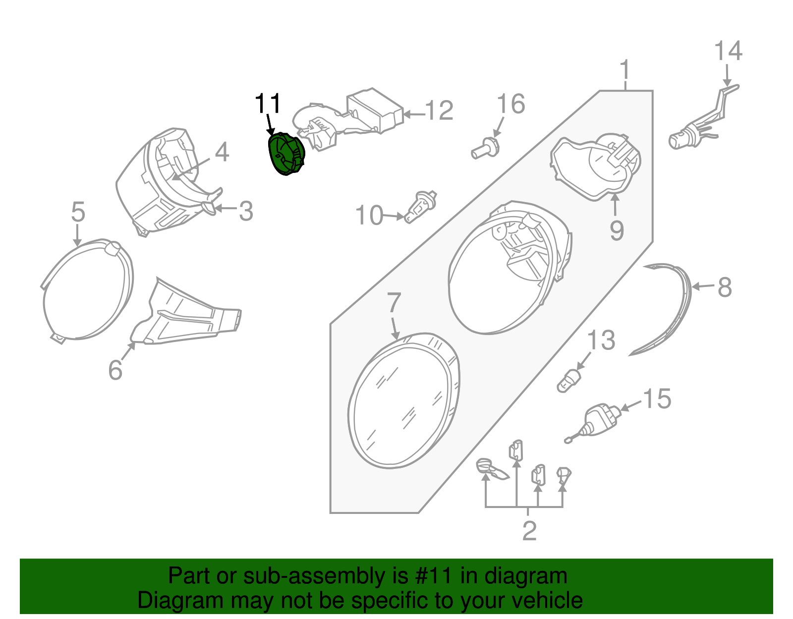 2004-2005 Volkswagen Beetle Headlamp Bulb Retainer 1C0-941-621 | OEM ...