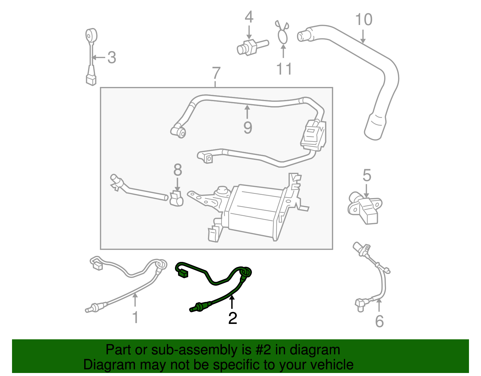 2004-2008 Toyota Oxygen Sensor 89465-02190 | Toyota Parts Center