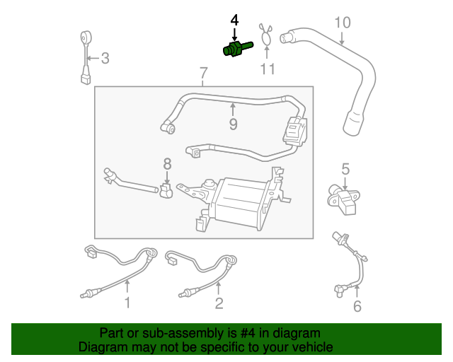 12204-22041 - PCV Valve - 2000-2008 Toyota | OEM Genuine Toyota Parts