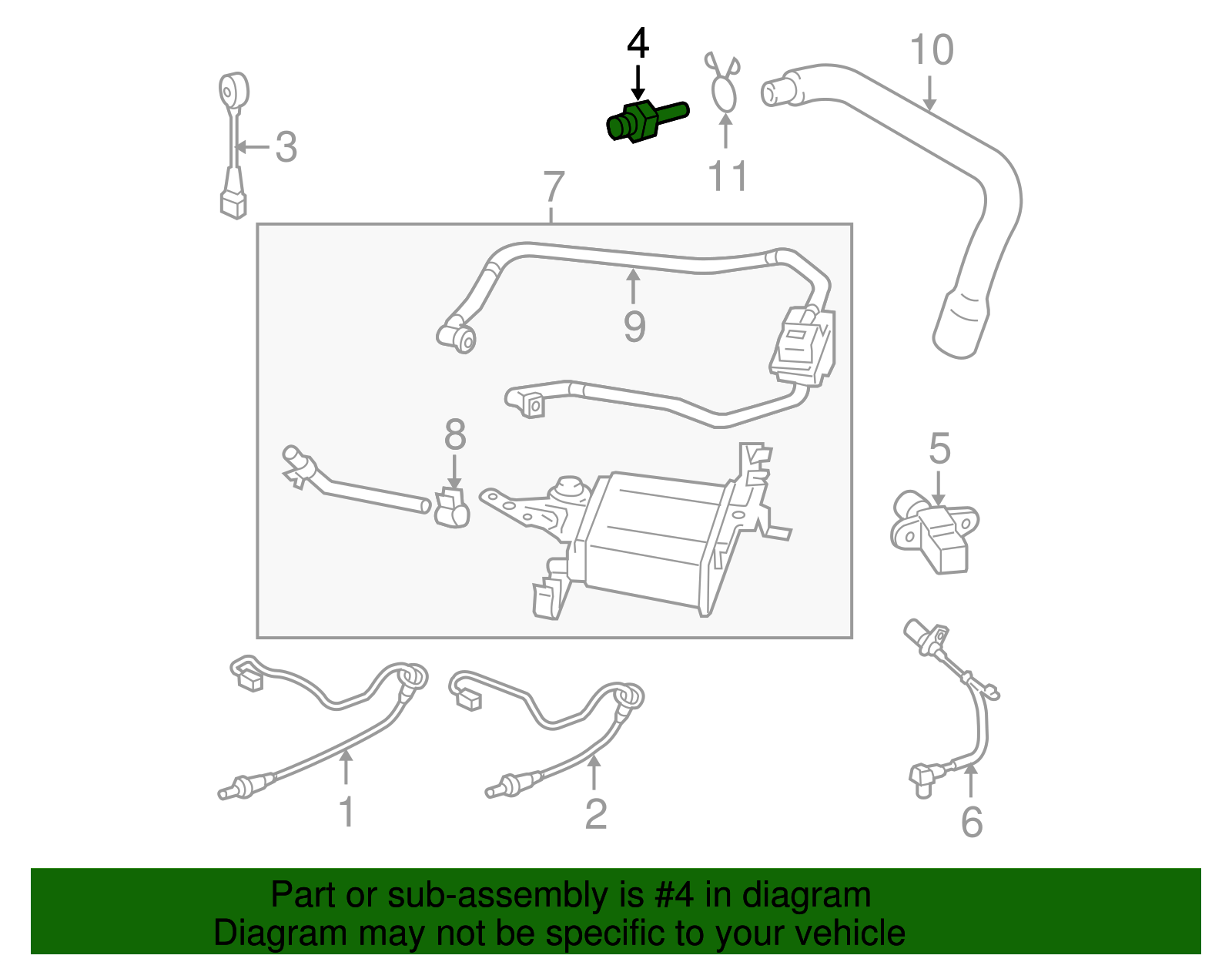 2000-2008 Toyota 2000-2008 Toyota - PCV Valve 1220422041 | Sparks Parts