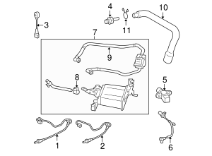 2003-2008 Toyota PCV Valve Hose 12262-22040 | Toyota Parts Express