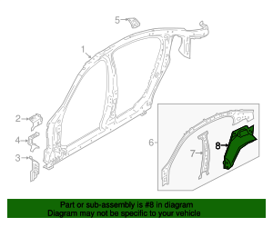 41007437456 - 2017-2022 BMW Outer Wheelhouse (41-00-7-437-456) | BMW of ...