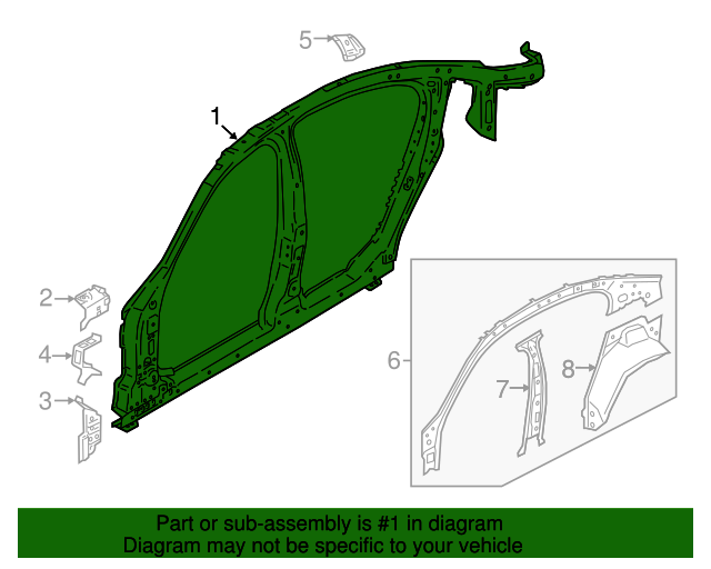 Genuine BMW 41-00-7-437-432 | Reinforced Panel | FREE Shipping on Most ...
